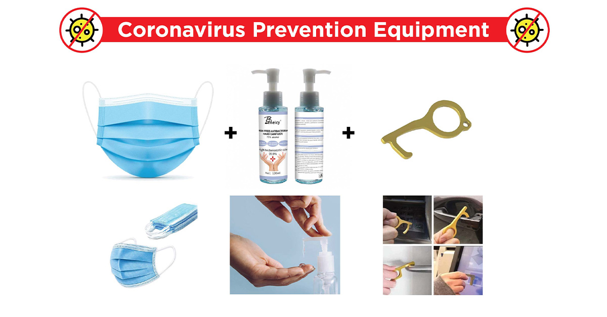 Coronavirus Prevention Equipment Safety Bundle
