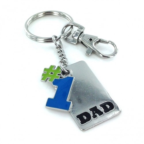 #1 Dad Keychain