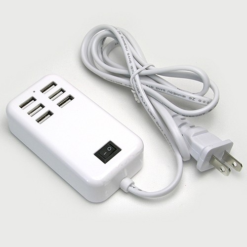 30W USB Power Adapter With 6 Ports