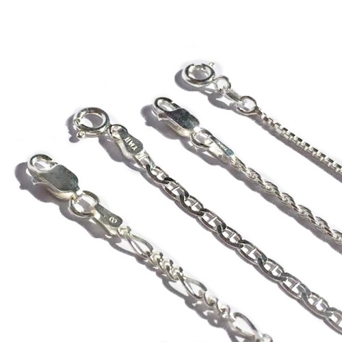 Italian Sterling Silver Chain - 4 Styles