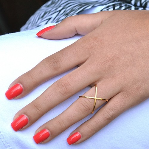 Silver X Ring - 3 Styles