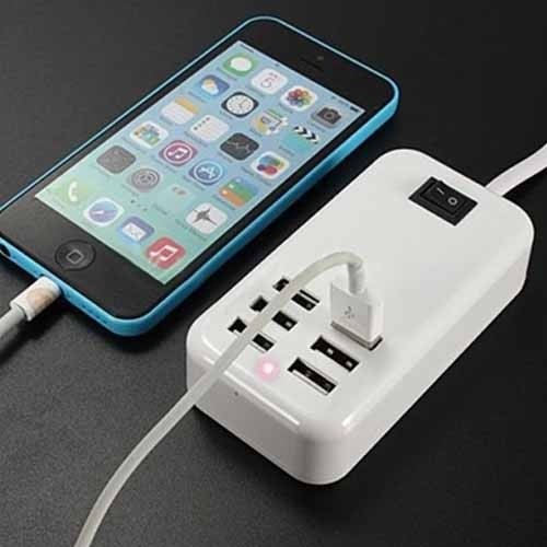 30W USB Power Adapter With 6 Ports