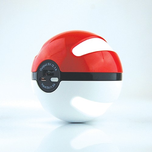 Poke Ball 10,000mAh USB Power Bank with LED Lights