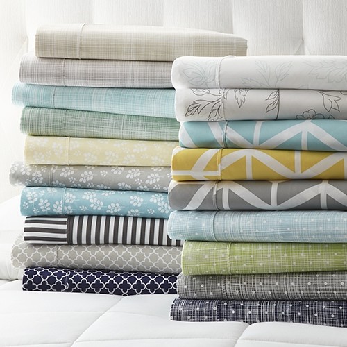 Ultra-Soft Home Collection 1800 Series Premium Printed 4pc Sheet Set ...