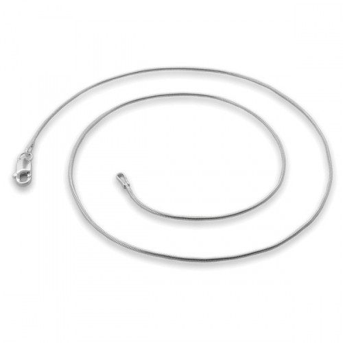 Solid Italian Snake Chain in Sterling Silver