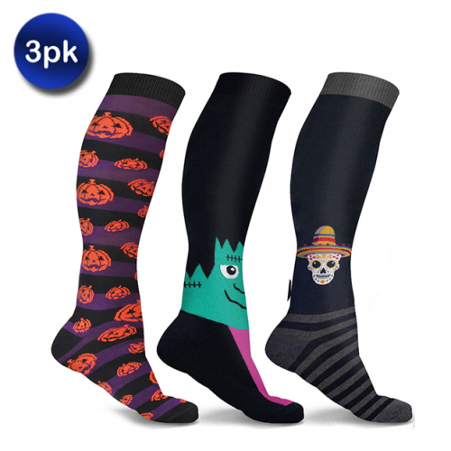 3 Pack: Fun and Novelty Compression Socks - 7 Styles