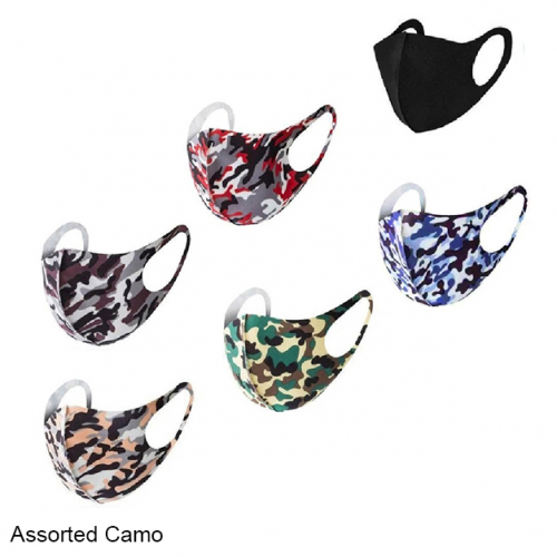 6 Pack: Fun Prints Single-Ply Reusable Fabric Face Masks - 10 Options