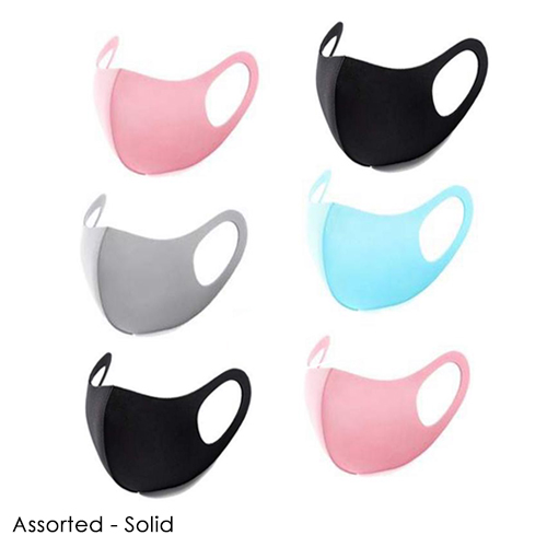 6 Pack: Fun Prints Single-Ply Reusable Fabric Face Masks - 10 Options