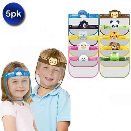 5 Pack: Kids' Face Shield