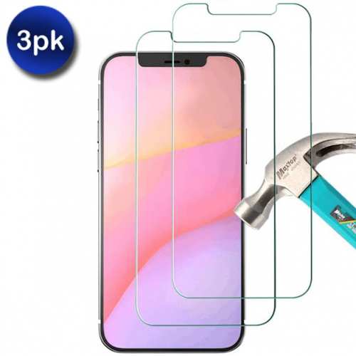 3 Pack: Shatter-Proof Tempered Glass Screen Protector For All iPhones