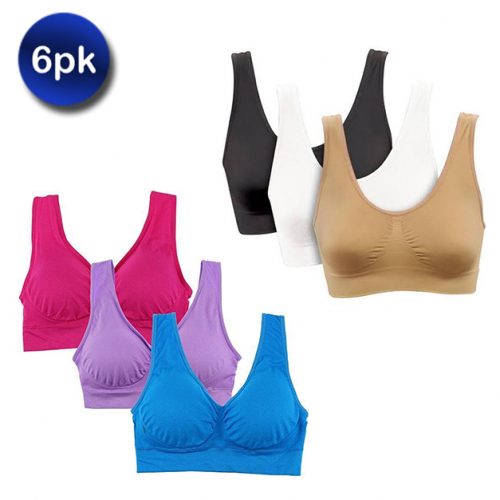 3 Pack: Seamless Miracle Bra with Removable Pads