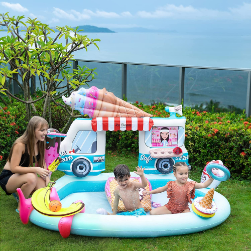 Ice Cream Truck Inflatable Spray Pool