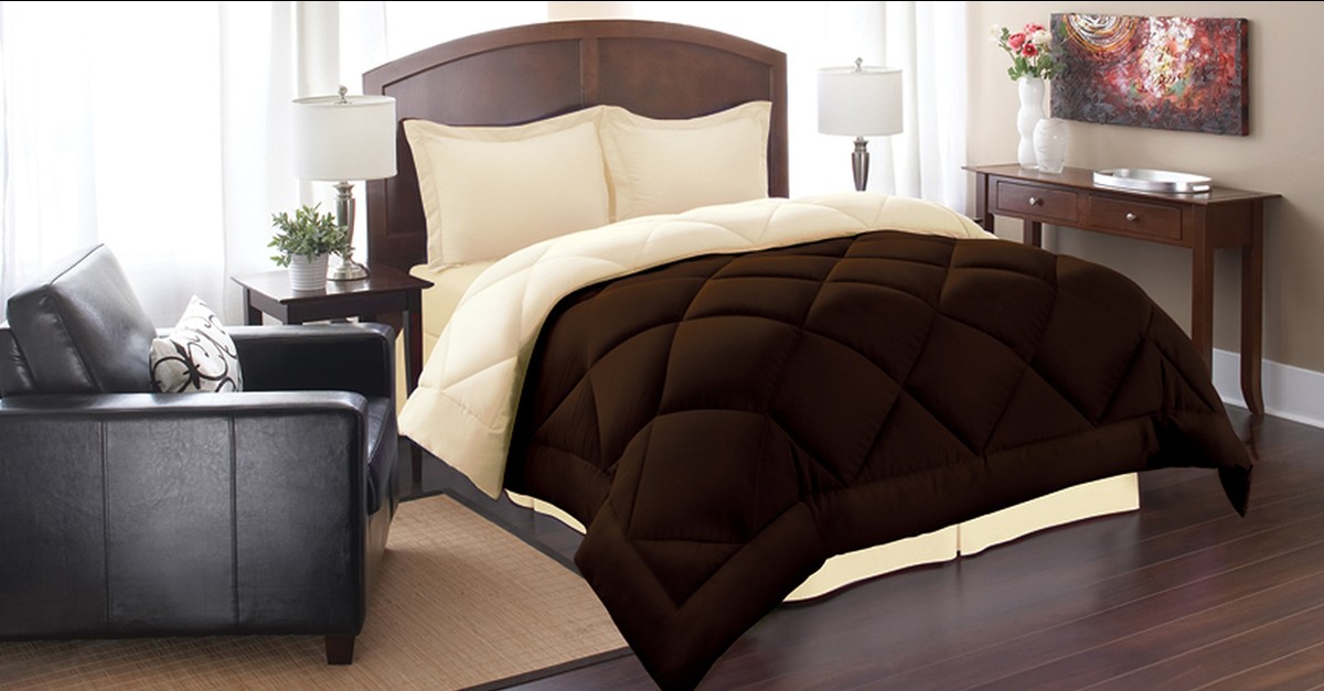 Elegant Comfort All Season Super Soft Reversible Down Alternative ...