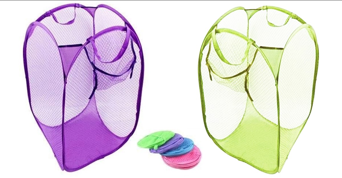 Meshed Up Collapsible Hamper - 6 Colors