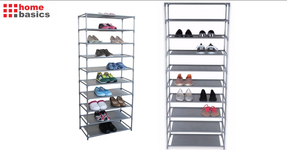 Home Basics 10-Tier Shoe Rack