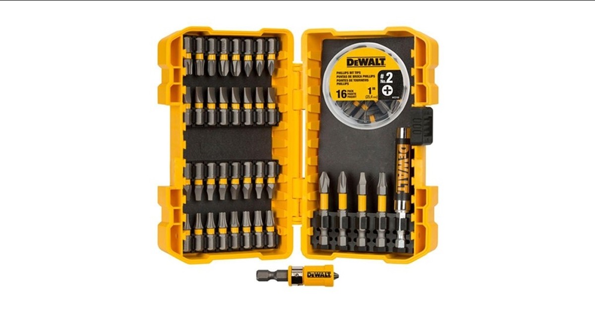 56 Piece Set: DeWalt Magnetic Screw Driving Bit