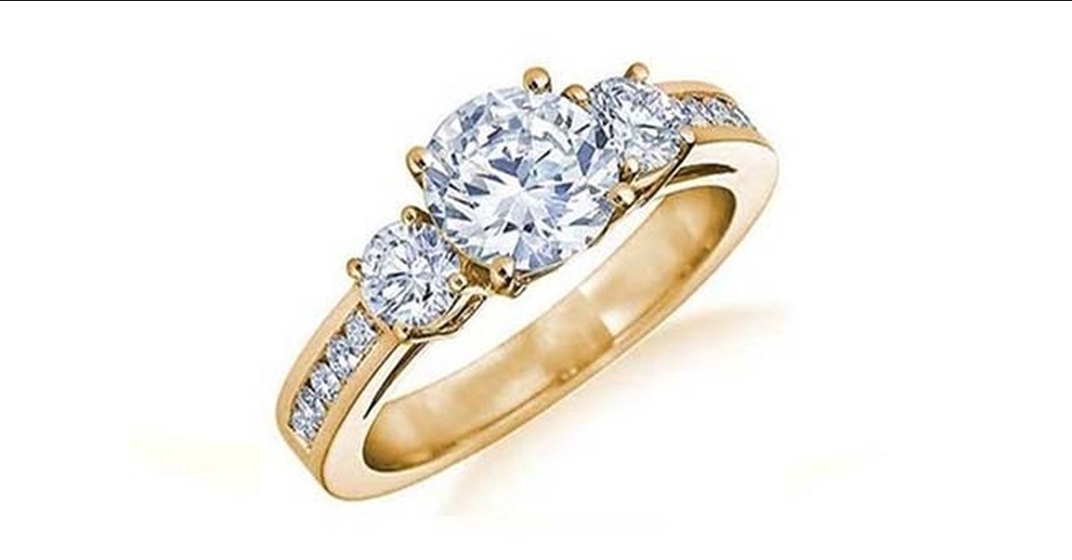 3 Stone Channel Set Ring - 2 Finishes