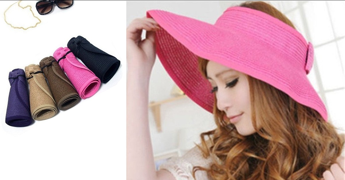 Lightweight Foldable Straw Hat - 5 Colors