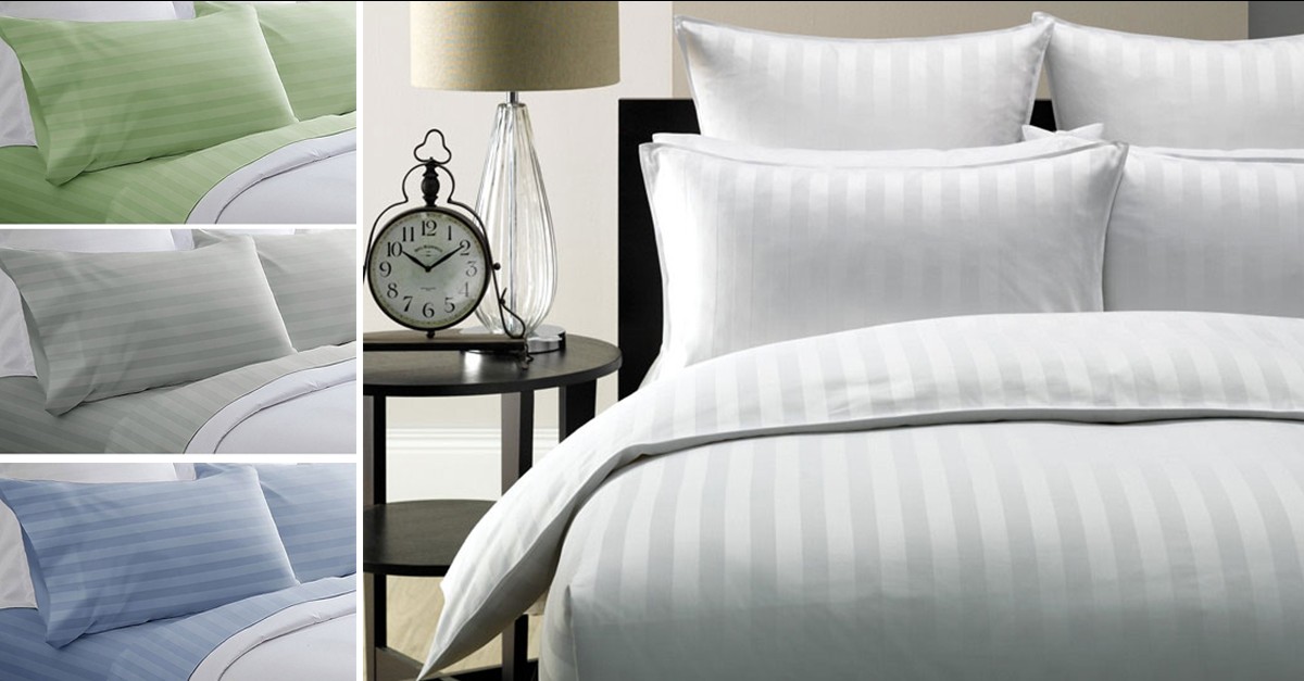 4 Piece Set: Hotel 5th Ave 400 Thread Count 100% Cotton Sheet Set - 6 ...