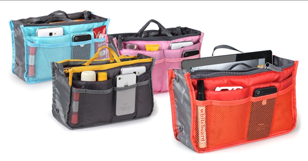 Slim Bag-in-Bag Purse Organizer - 8 Colors