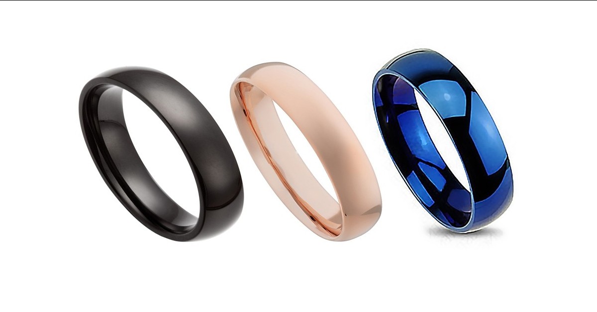 Stainless Steel Dome Unisex Band - 5 Finishes