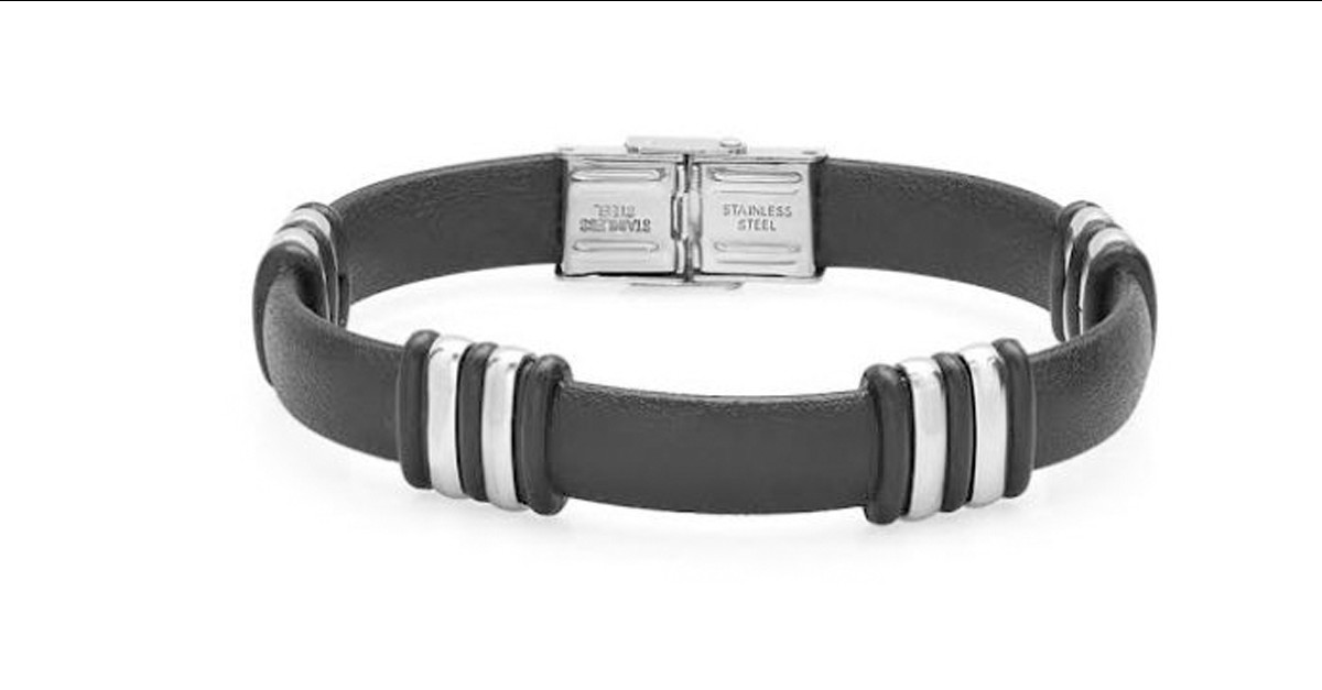 Steel Time Genuine Leather Bracelet