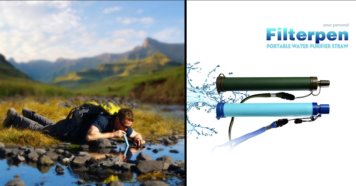 Portable Water Purifying Straw