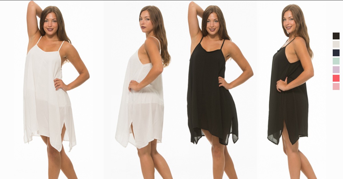 Sheer Dress with Overlay - 7 Styles