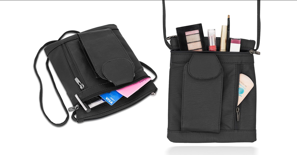 Trendy Soft Cell Phone Cross Body Bag – 2 Colors