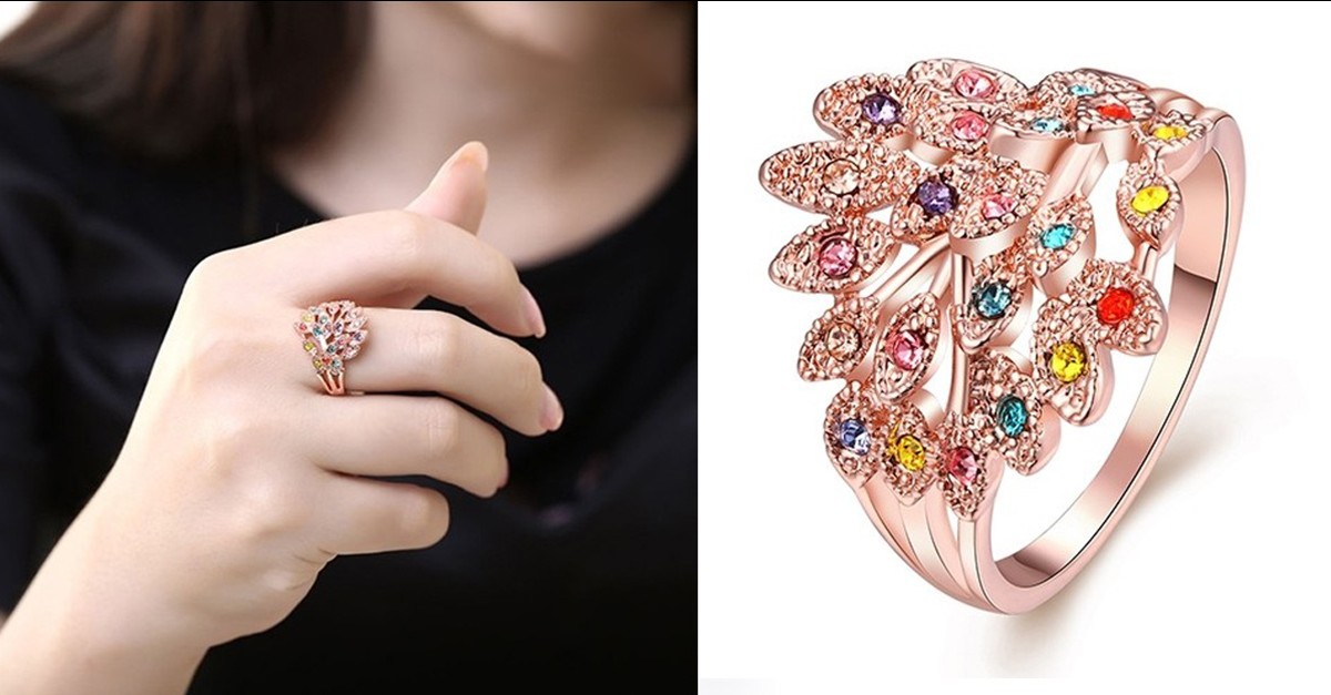 Rose Gold Spring Blossom Ring