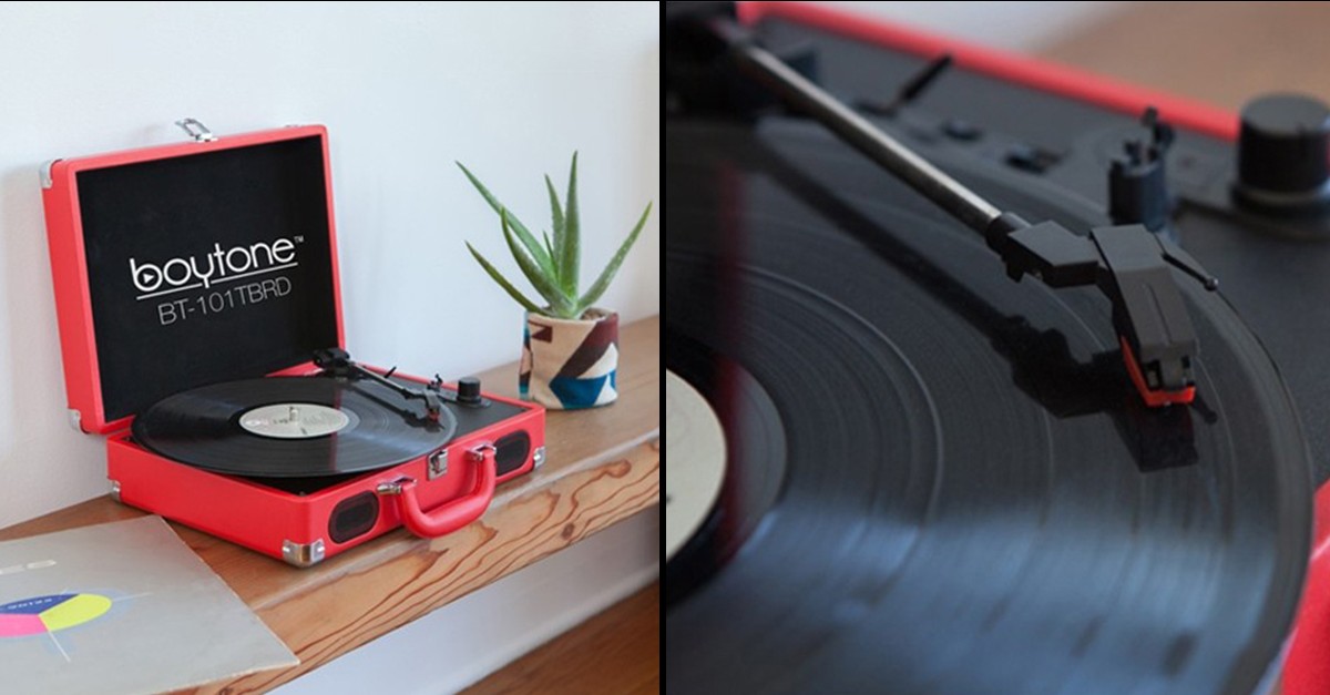 5 in 1 Boytone Briefcase Record Player - 4 Colors