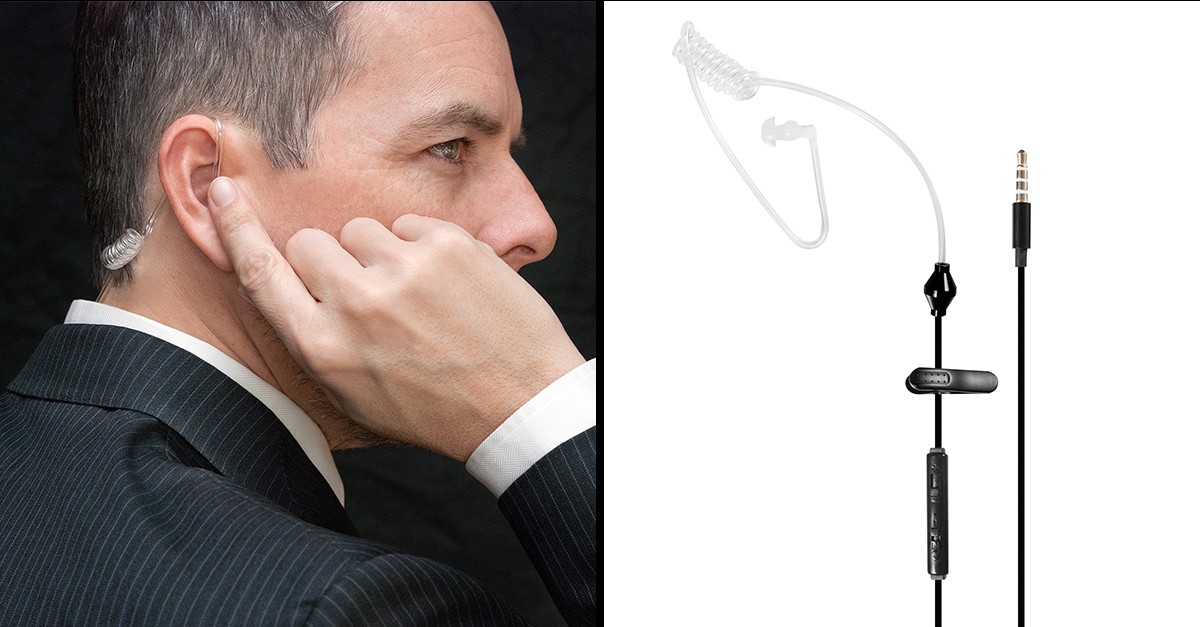 Professional Security Headset Earpiece for iPhone or Android