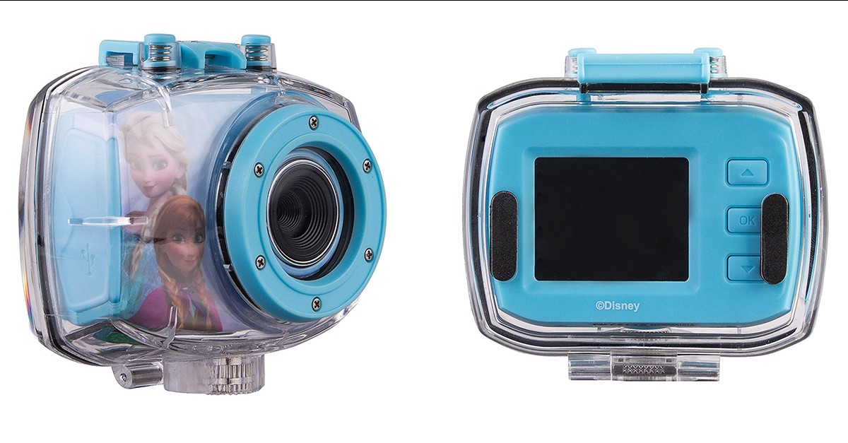 Frozen Waterproof Action Camera with Case & Mounts