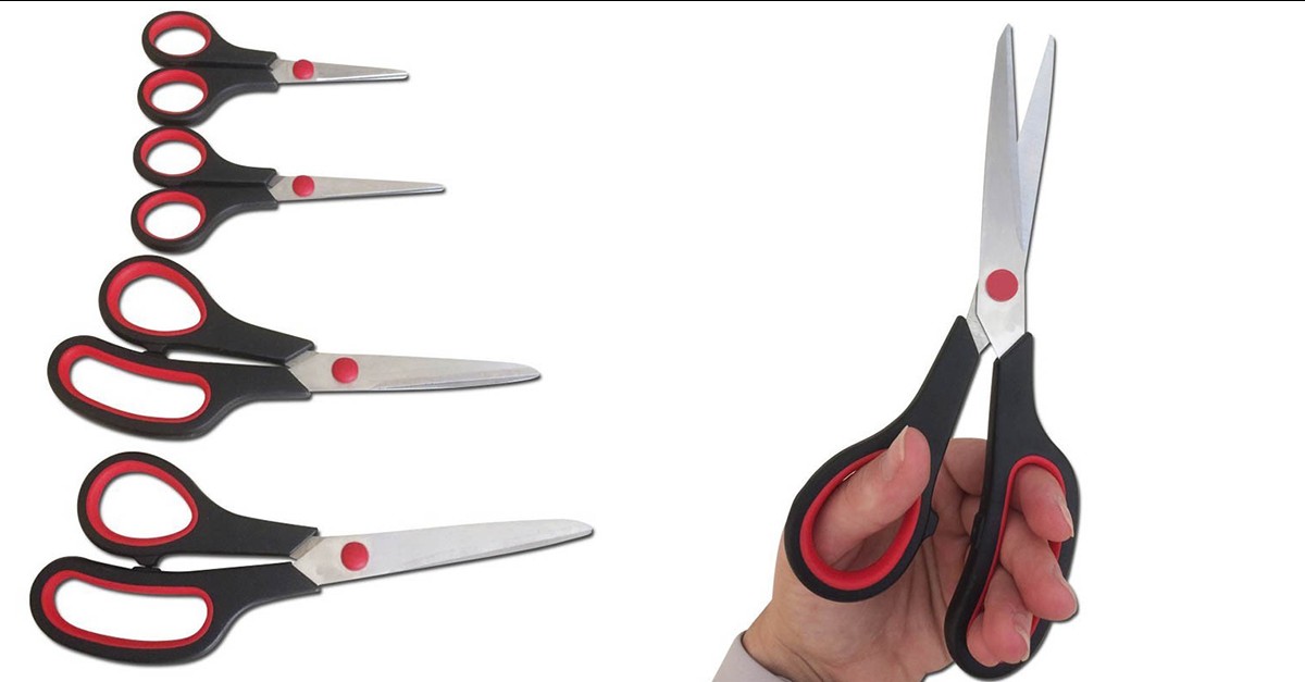 4 Piece Multi-Purpose Stainless Steel Scissors Set