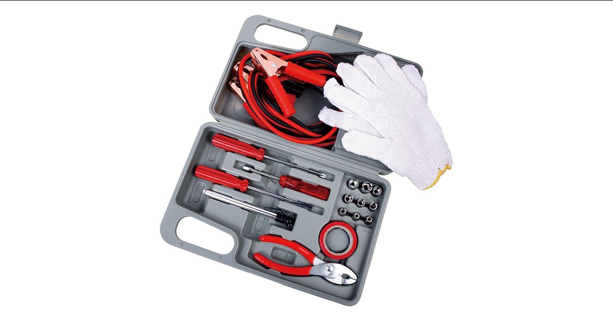 31-Piece Complete Roadside Emergency Kit