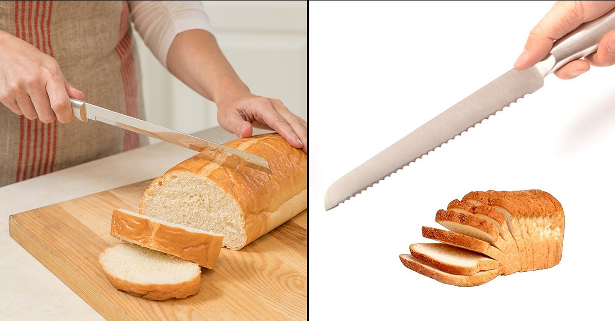 Stainless Steel Serrated Bread Knife