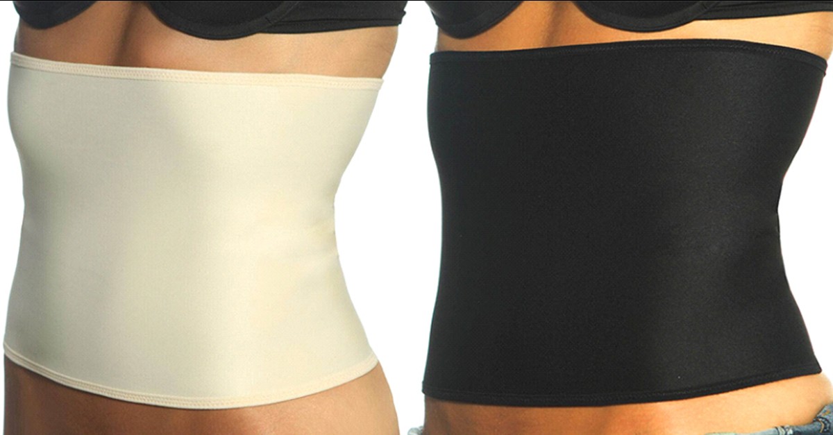 2 Pack: Women's Waist Shaper with Adjustable Clips - 2 Colors