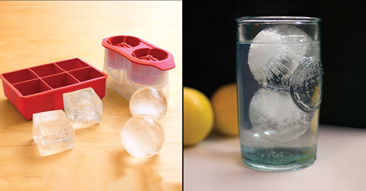 2-Piece Ice Block and Ice Ball Maker Set