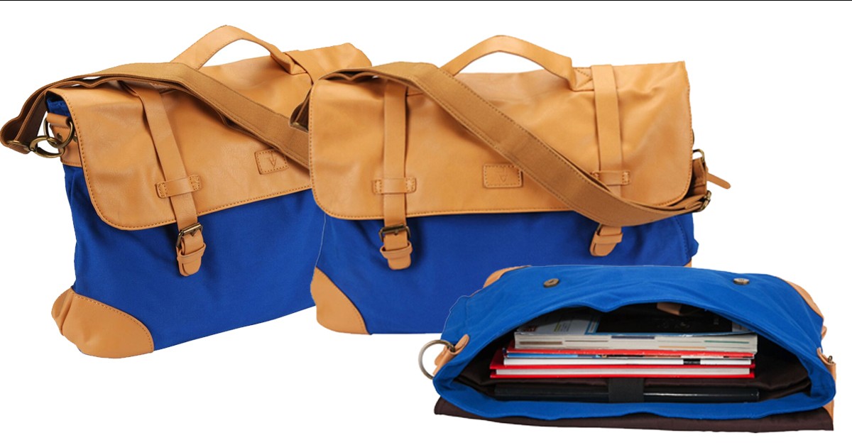 The Jax Charging Messenger Bag with 10,000mAh Battery Built-in