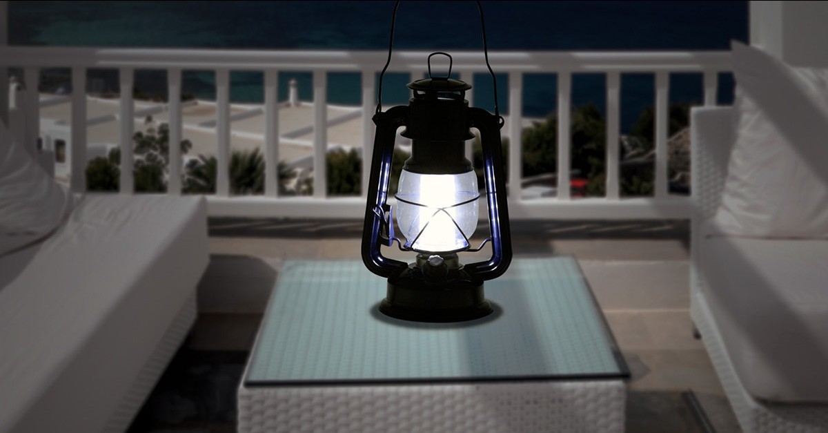 Northpoint Vintage Blue 12 LED Lantern