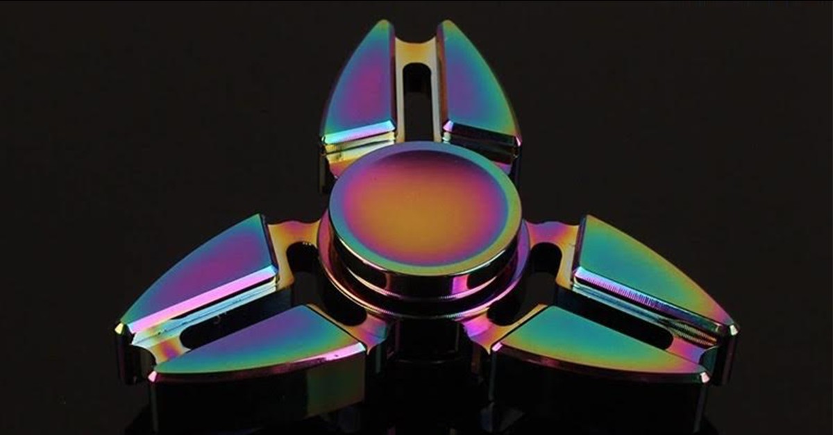 3 Sided Rainbow Fidget Spinner