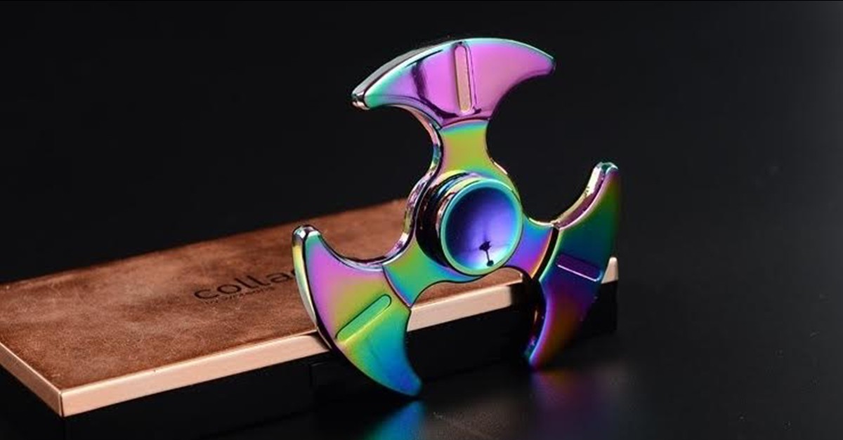 Triple Blade Rainbow Fidget Spinner