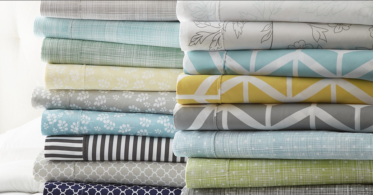 Ultra-Soft Home Collection 1800 Series Premium Printed 4pc Sheet Set ...