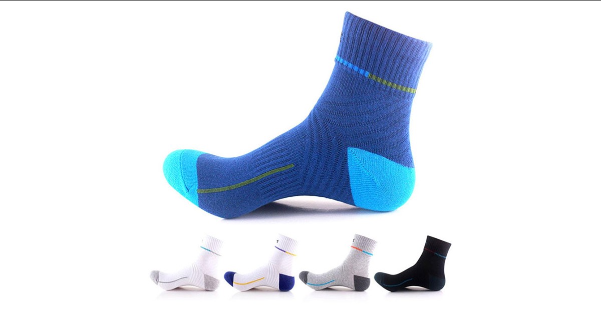 5 Pairs: Unisex High Energy Crew Length Compression Socks