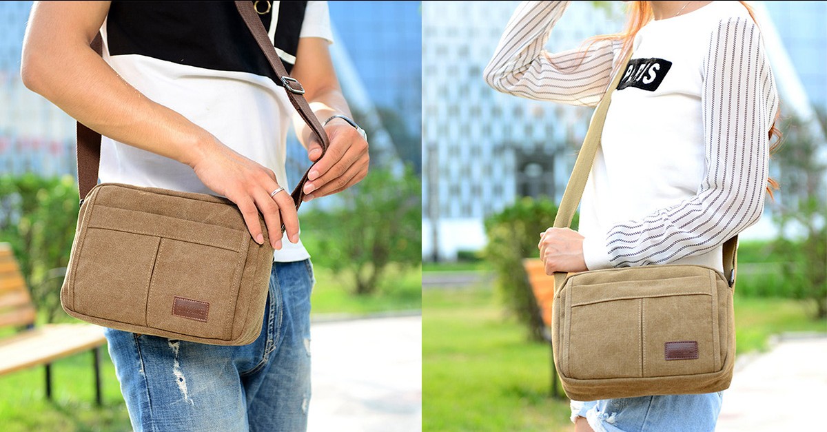 Ultra-Versatile Canvas Crossbody Bag - 3 Styles