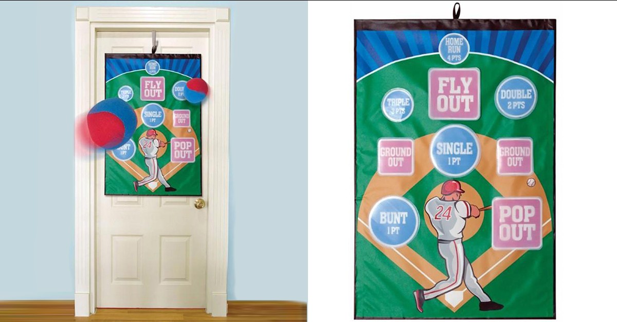 Indoor/Outdoor Over-The-Door Baseball Target Challenge
