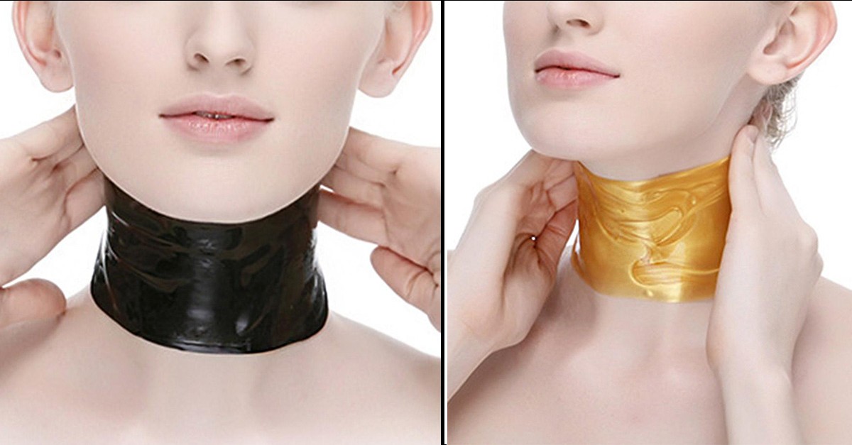 5 or 10 Pack: Collagen Crystal Neck Mask - 2 Colors