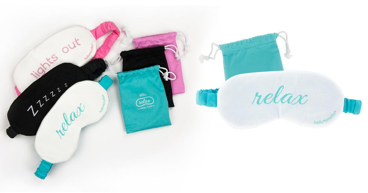 2 Pack: Hello Mello Sleep Mask - 3 Colors