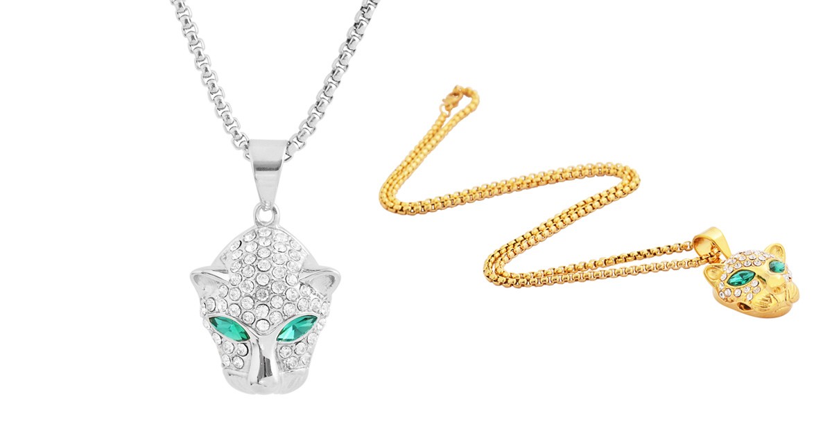 Panther Necklace with Box chain