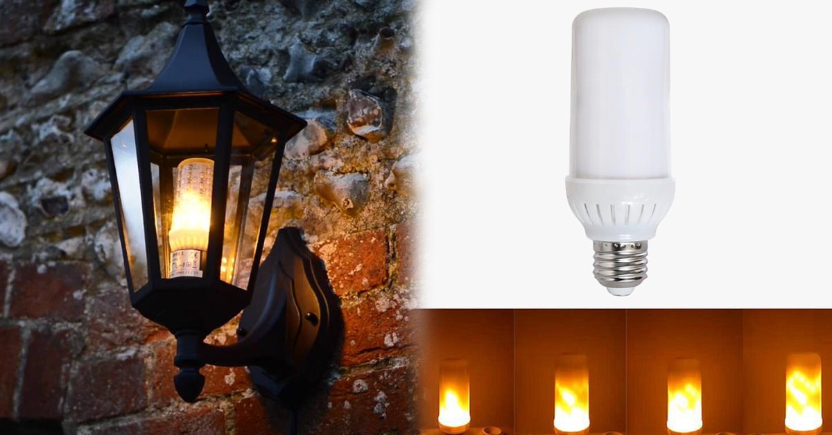 LED Flame Effect Fire Light Bulbs